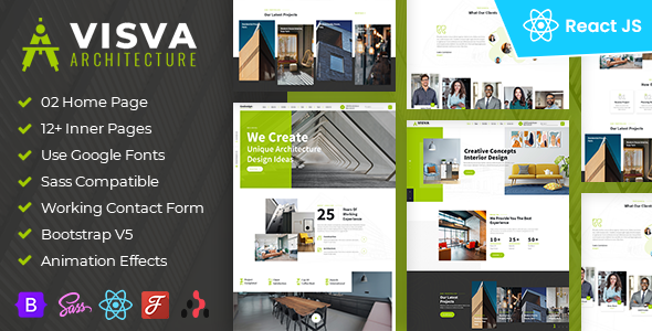 Visva - React Architecture & interior Template